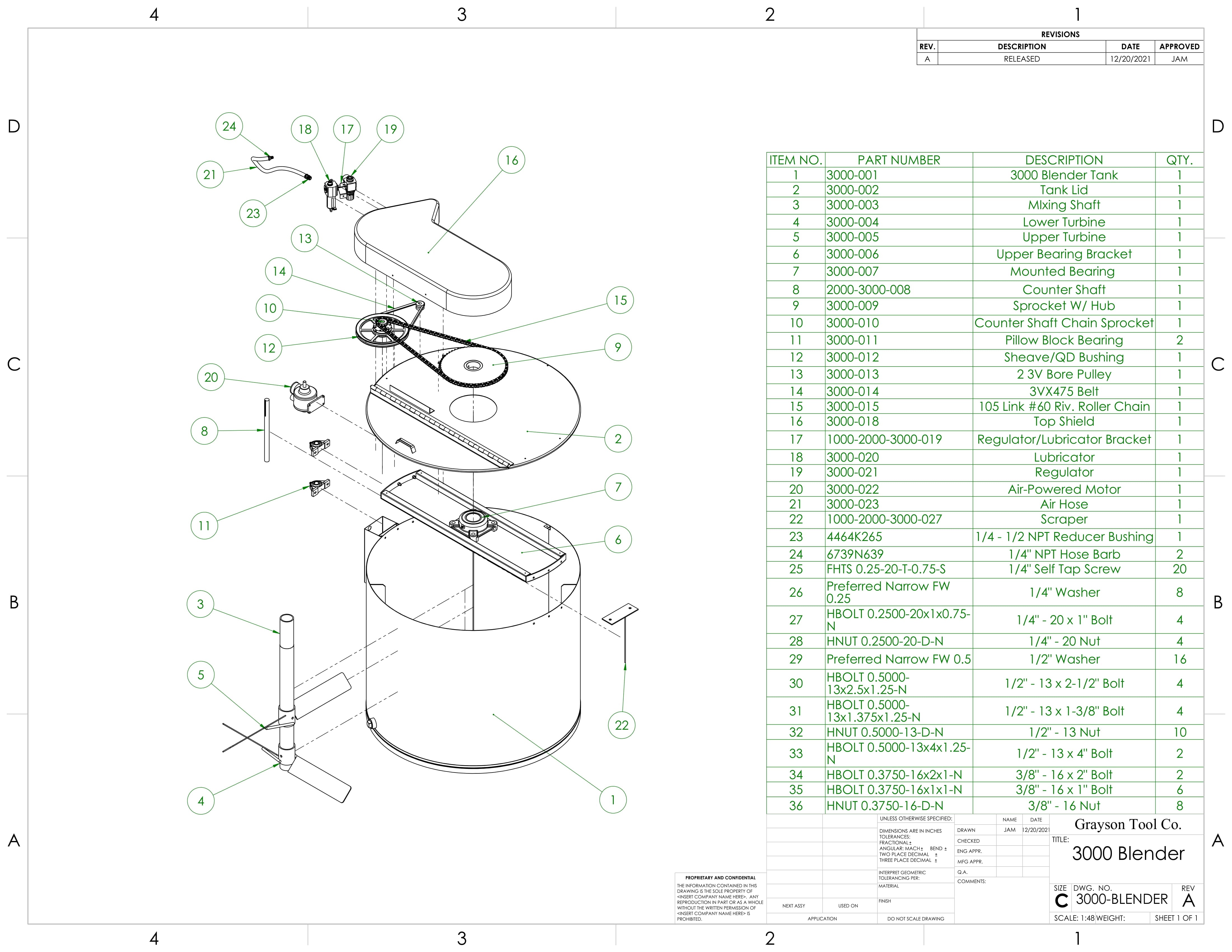 G3000 Blender Parts – Grayson Tool